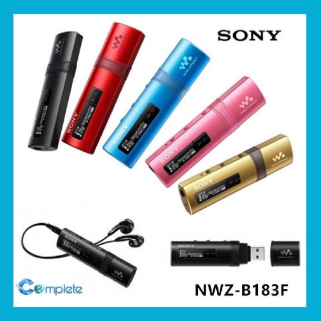 Sony NWZ-B183F walkman Flash MP3 Player with Built-in FM Tuner 4GB ...
