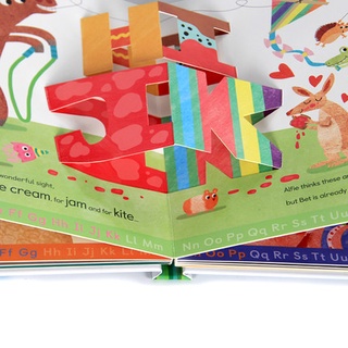 (พร้อมส่ง) บอร์ดบุ๊ค Alfie and Bets: A pop-up alphabet book ปากกา ...