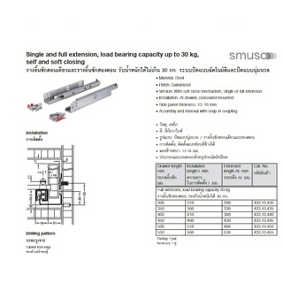 CONCEALED RUNNER (HAFELE) รางลิ้นชักรับใต้ รางลิ้นชักซ่อน เฮเฟเล่ ระบบ ...