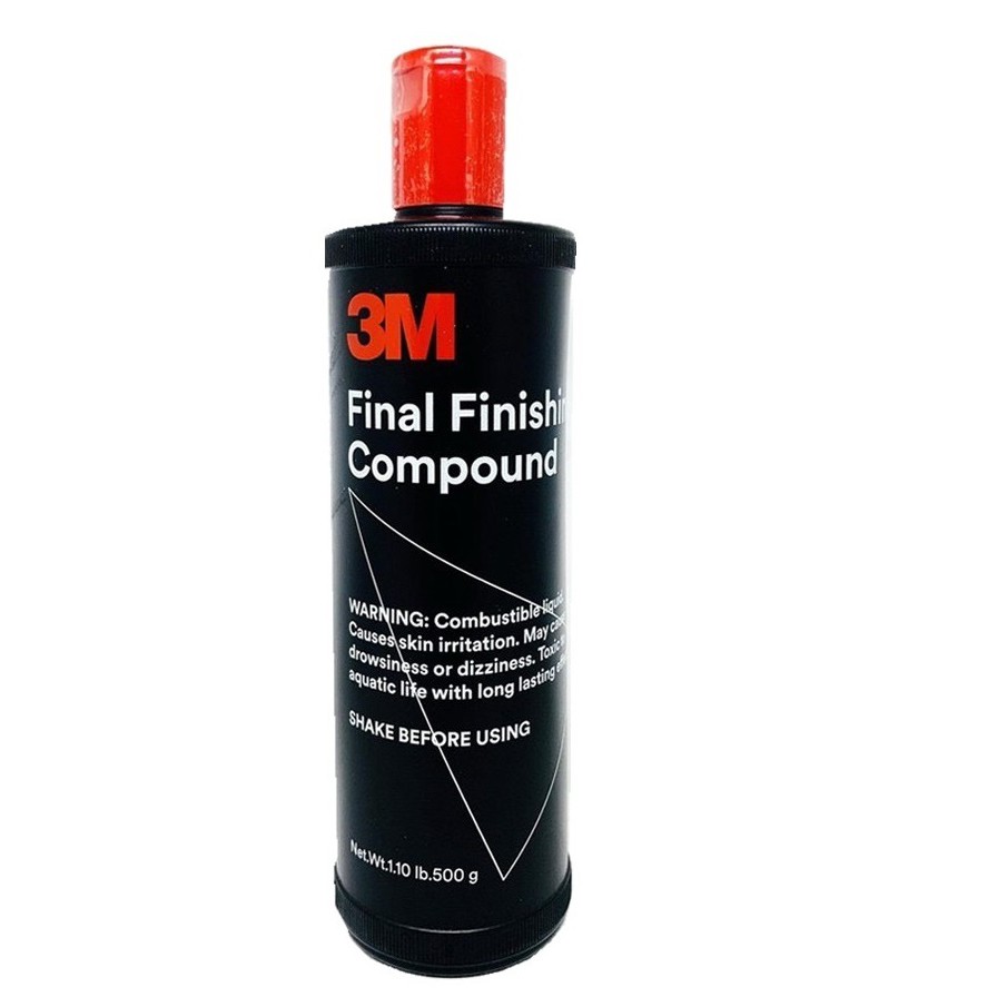 3M 13084 Finesse-it Material ฝาแดง น้ำยาขัดสีรถ ขัดเงา ขนาด 500 กรัม 1 ...