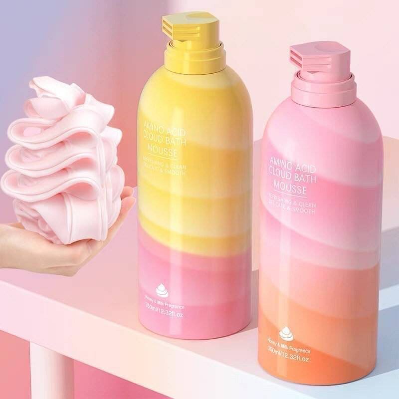 Okanen Amino Acid Cloud Bath Mousse มูสอาบน้ำ ฟองนุ่มดั่งก้อนเมฆ หอมสดชื่น | Shopee Thailand
