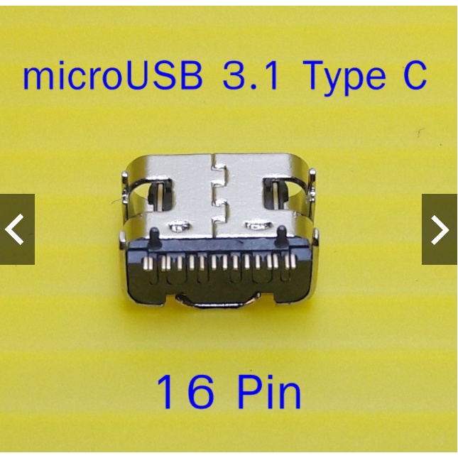 Micro-USB Type B Female 5 Pin DIY / ขั้วชาร์จ USB 6 ชิ้น / แพ๊ค ...