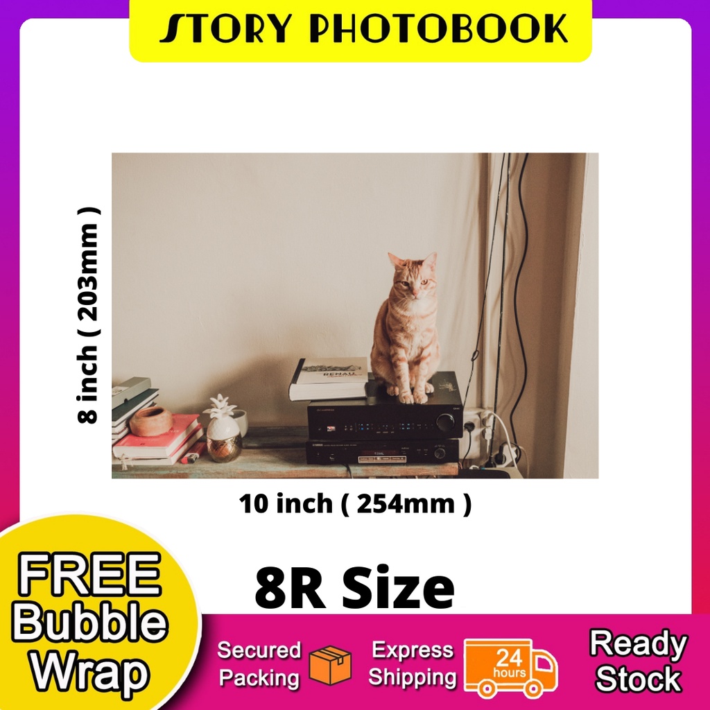 ภาพพิมพ์ A4, 8R, 8RW, 8x8 (พิมพ์ฟูจิฟิล์ม) | Shopee Thailand