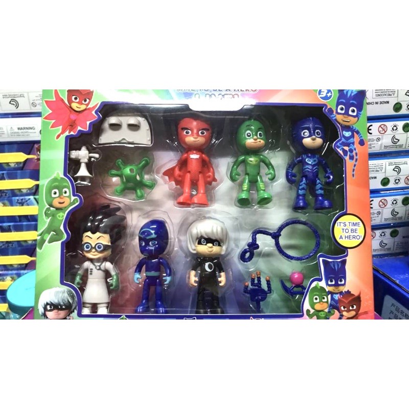 PJ mask 6 ตัว พร้อมกับอาวุธ | Shopee Thailand