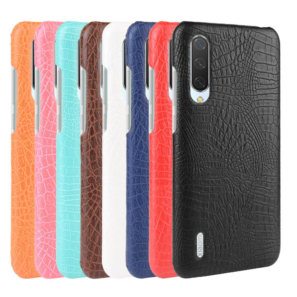 Xiaomi Mi A3 MiA3 เคสแฟชั ่ นลายจระเข ้ Hard PC PU หนังปกหลัง Xiomi Mi ...