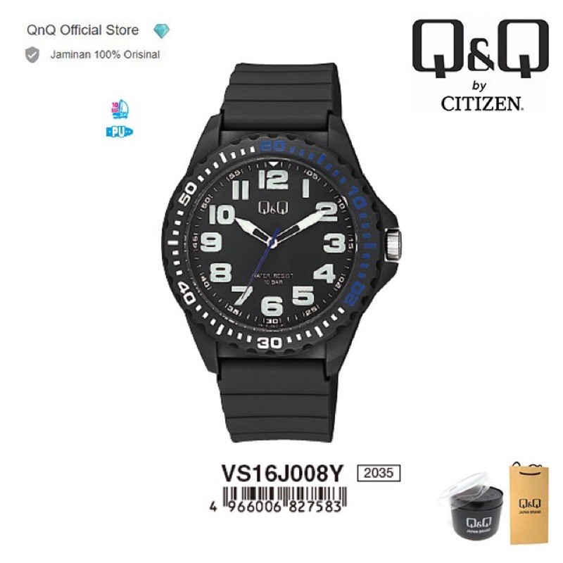 Qq Q&Q VS16 VS16J ORI นาฬิกาข้อมือ สไตล์ญี่ปุ่น | Shopee Thailand