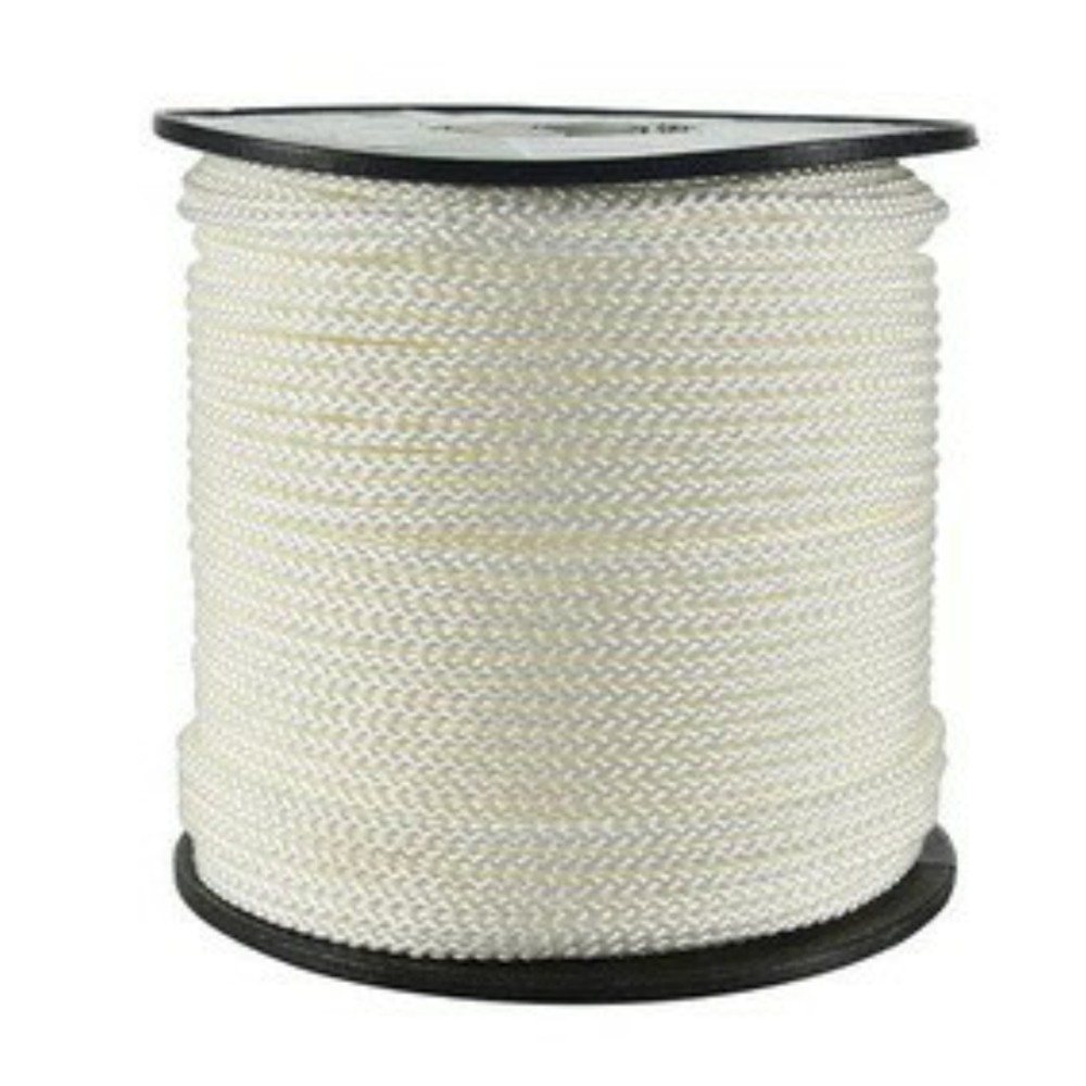 WHITE BRAIDED NYLON ROPE CORD 3mm , 4mm , 5mm , 6mm , 8mm / Tali Nylon ...