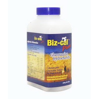 Biz-Cal Plus (60 เม็ด) อาหารเสริมแร่ธาตุ บำรุงกระดูก ข้อ ฟัน สุนัข-แมว ...