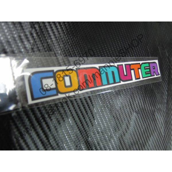 สติ๊กเกอร์งานตัดคอมพิวเตอร์ สำหรับติดรถ โตโยต้า คำว่า COMMUTER ติดรถ ...