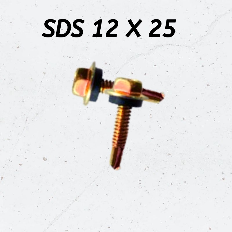 Hitam Sds Light Steel Roof Couplers 12X25 มม.ยางสีดํา Galvalum Roofing ...