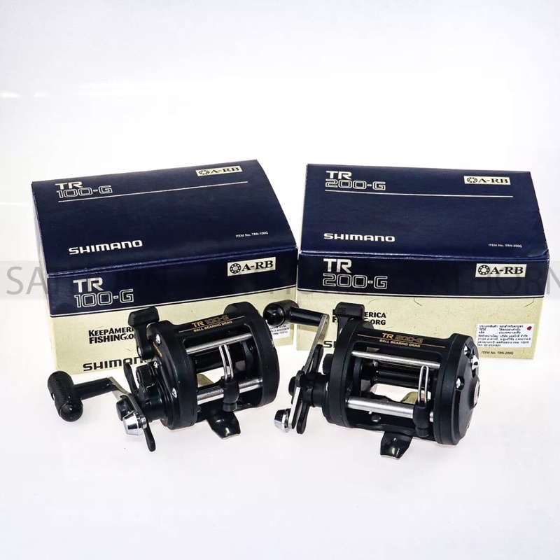 รอกกลม SHIMANO TR 100-G / TR 200-G ชิมาโน่ รอกตกปลา รอกเบท Baitcasting ทรงกลม แบบหมุนขวา ...