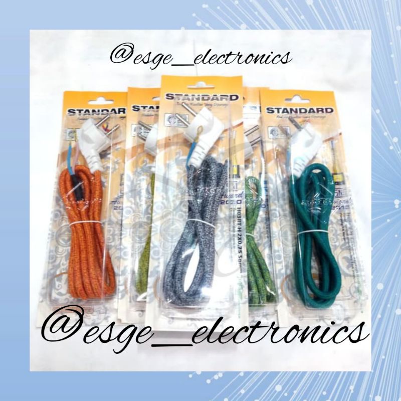 มาตรฐานเดิม ARDE เส้นใย IRONING CABLE SNI 1.6 เมตร SNI IRONING CABLE 1 ...