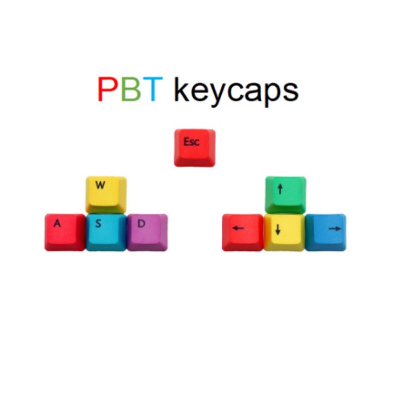 Gplanet ชุดคีย์แคป PBT-Custom Colorful PBT Keycaps WASD AND DIRECTION ...