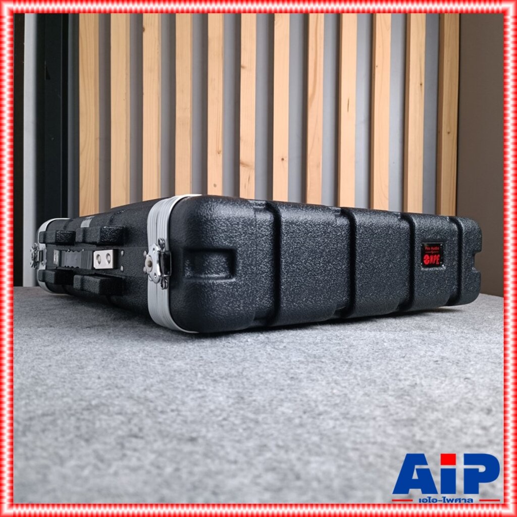 สีดำ NPE RC ABS2UL ลึก19นิ้ว RACK ABS 2U 19นิ้ว แร็คเครื่องเสียง กล่องเก็บเครื่องเสียง แร็คABS ...