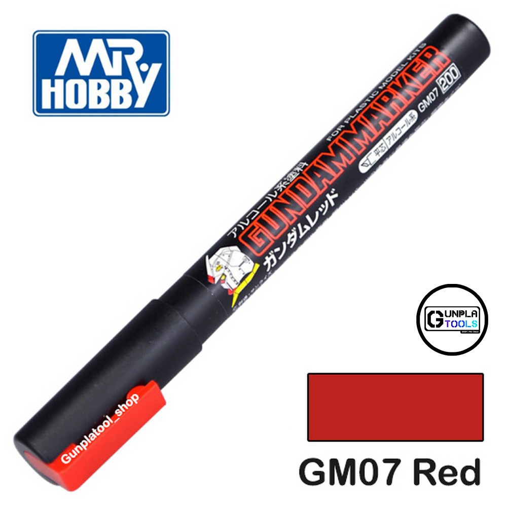 [ MR.HOBBY ] Gundam Marker GM07 Red กันดั้มมาร์คเกอร์ ปากกาทาสี สีแดง ...