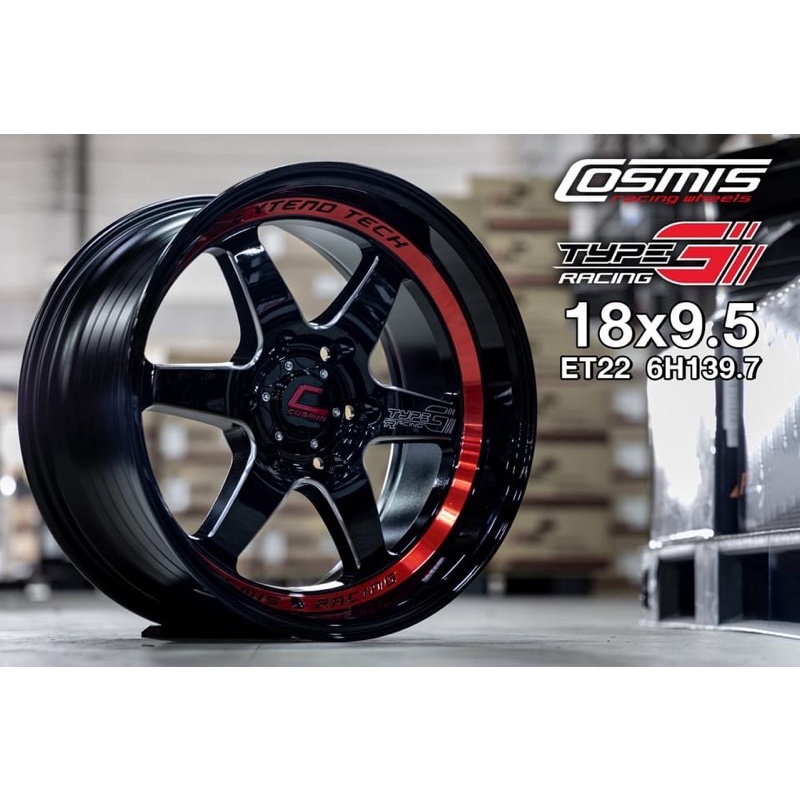 ล้อแม็กซ์ Cosmis Type G สีใหม่ สวย สปอร์ต ลงตัว ขอบ18 กว้าง 9.5 ...
