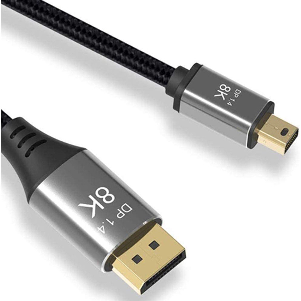 สาย Mini DP to DisplayPort 8K 8K(7680x4320)@60Hz 4K@144Hz DisplayPort 1 ...