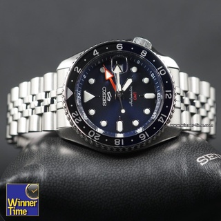 นาฬิกา Seiko 5 Sports GMT รุ่น SSK003K1,SSK003K,SSK003,หน้าปัดสีน้ำเงิน ...