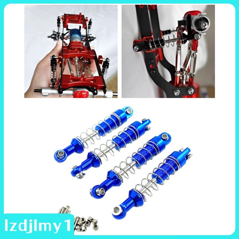 [ราคาจำกัดเวลา] 4 Pcs Shock Absorber RC Car Alloy Adjustable Coil ...
