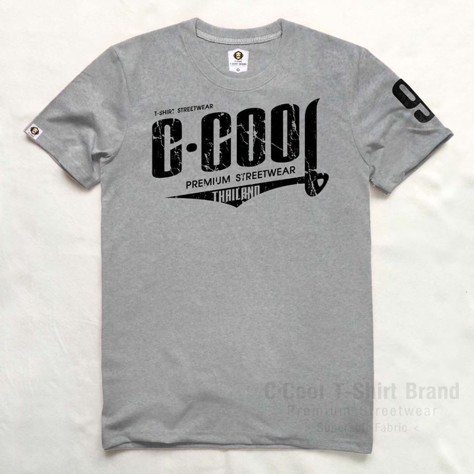 CCool เสื้อยืด สกีน CCool สีเทา | Shopee Thailand