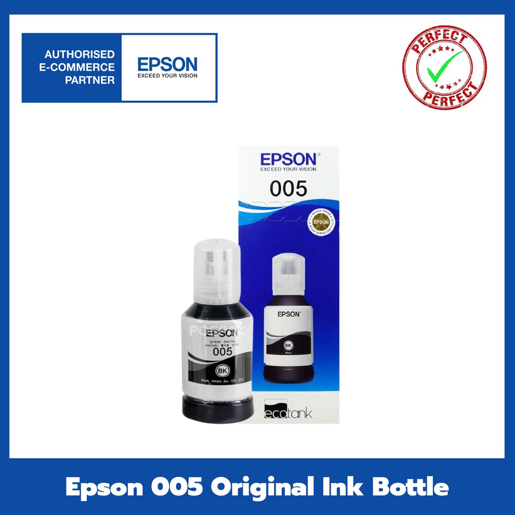 Epson 005 Original Ink Bottle BK ของแท้ | Shopee Thailand