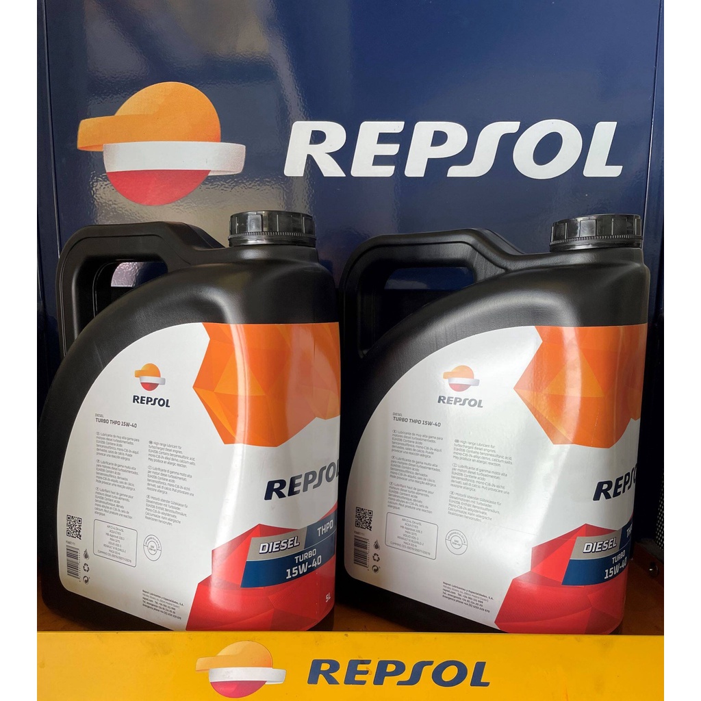Repsol DIESEL TURBO THPD 15W40 **แพ๊คคู่ 10 ลิตร จำนวน 2 แกลอน ...