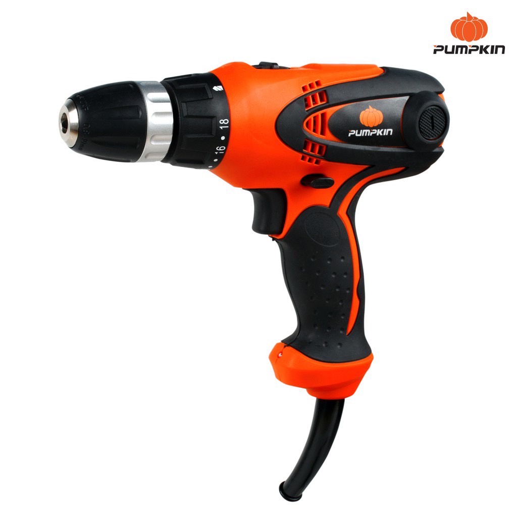สว่านไฟฟ้า 3 หุน 300W PUMPKIN รุ่น ( 50153 ) j-d1033 ปรับแรงบิดได้ หัว ...