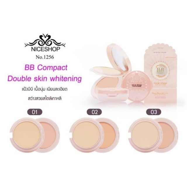 แป้งบีบี 2 ชั้น Nice Shop Precious BB Compact Mineral Whitening SPF30 ...