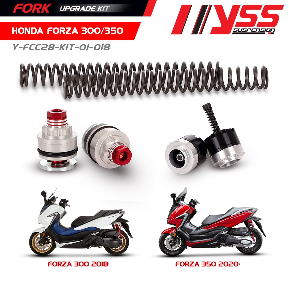 ชุดอัพเกรดโช้คหน้า (FORK UPGRADE KIT) สำหรับ HONDA FORZA 300 '18-20 ...