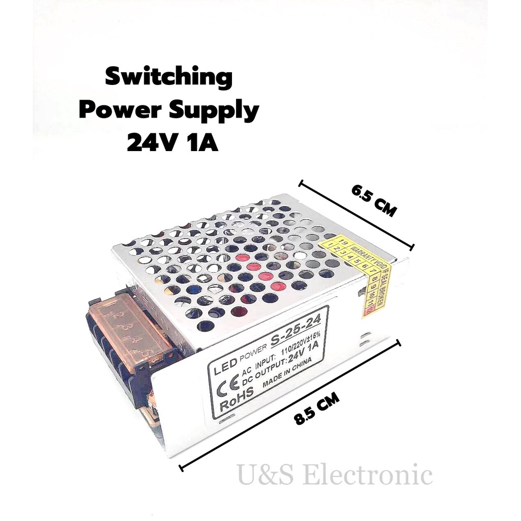สวิตชิ่งเพาเวอร์ซัพพลาย Switching Power Supply 24V 1A (สีเงิน) | Shopee ...