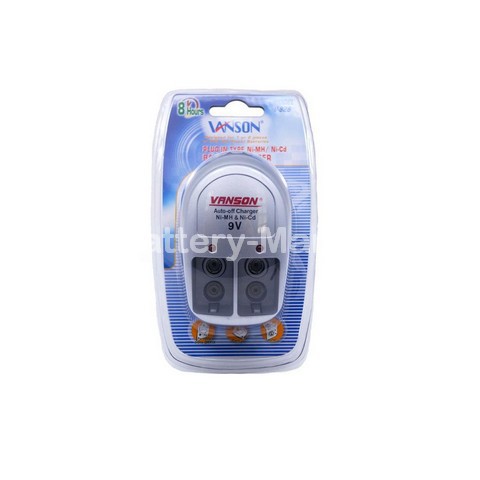 เครื่องชาร์จถ่าน 9V Vanson V-828 พร้อมระบบตัดไฟอัตโนมัติ batterymania | Shopee Thailand