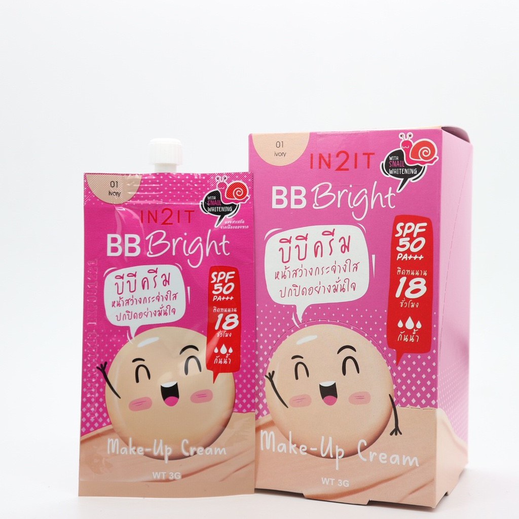 IN2IT BB Bright Make Up /บี ครีม หน้าสว่าง กระจ่างใส ปกปิดอย่างมั่นใจ | Shopee Thailand