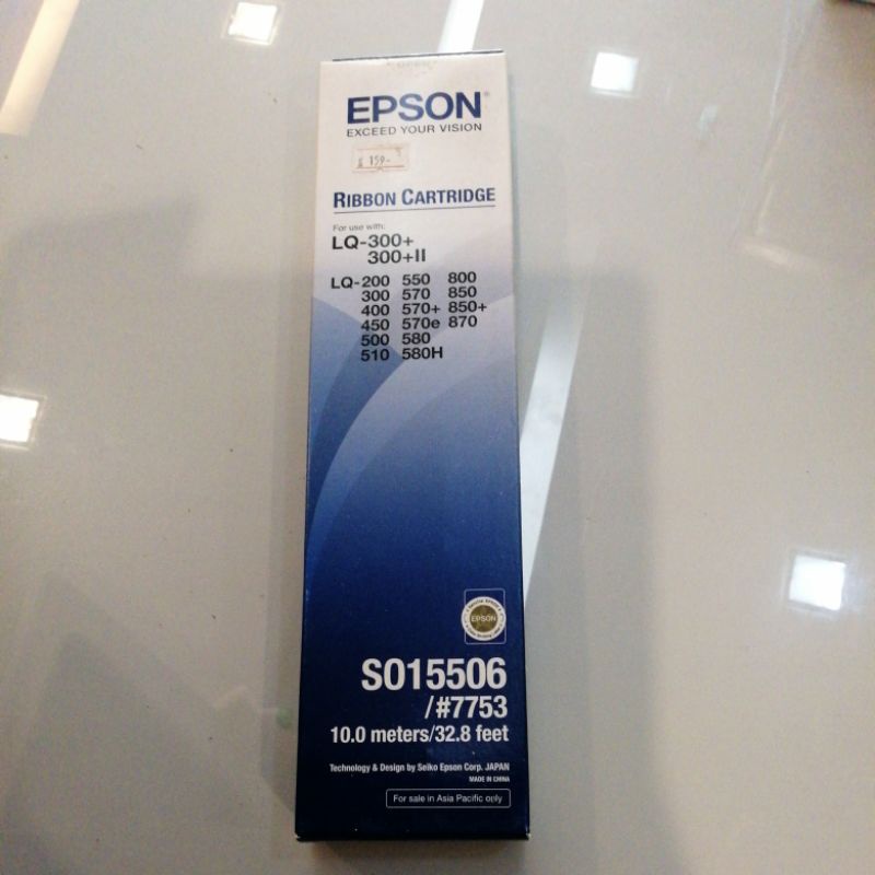 ตลับหมึกสำหรับเครื่องพิมพ์ชนิดเข็มกระแทก Epson S015506/#7753 | Shopee ...