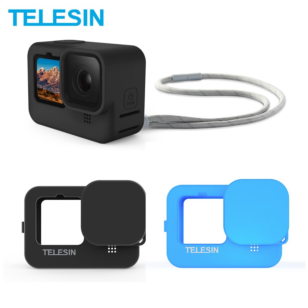 TELESIN Silicone Soft Case Protector Used For GoPro 10/9 ซิลิโคนกัน ...