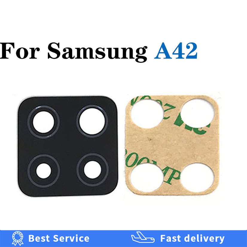 ใหม่ ฝาครอบเลนส์กล้องด้านหลัง พร้อมกาว แบบเปลี่ยน สําหรับ Samsung Galaxy A12 A22 4G 5G A32 A42 ...
