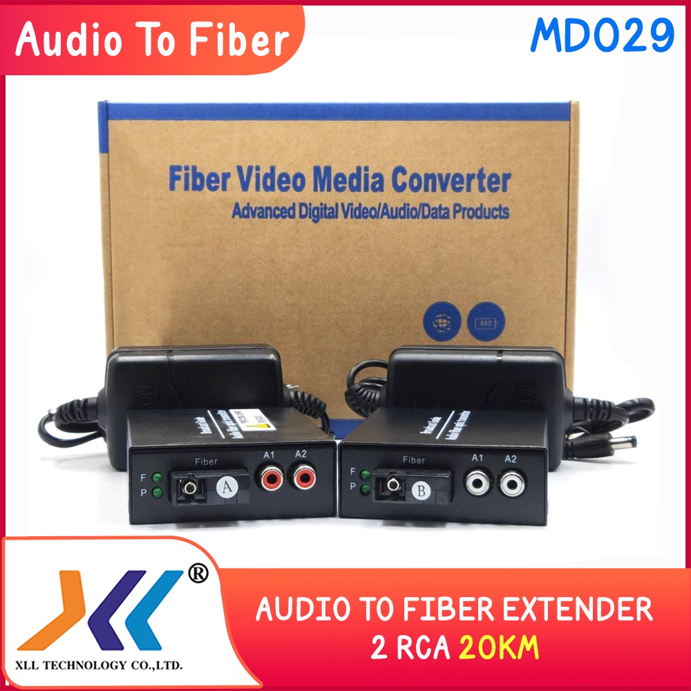 AUDIO TO FIBER EXTENDER 2 RCA 20KM ชนิดหัว SC | Shopee Thailand