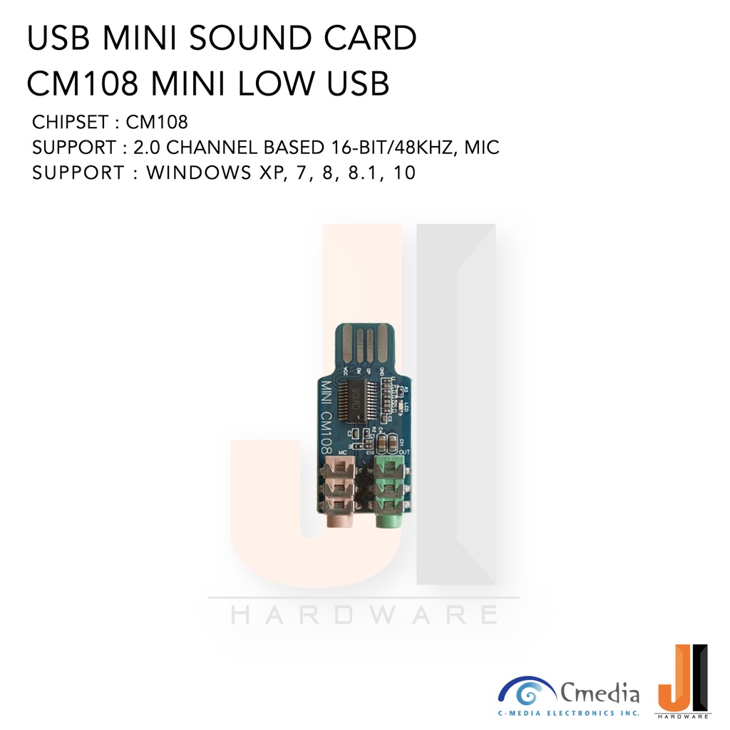 USB Mini Sound Card CM108 Mini Low 2.0 Channel (สินค้าใหม่ มีการรับประกัน) | Shopee Thailand