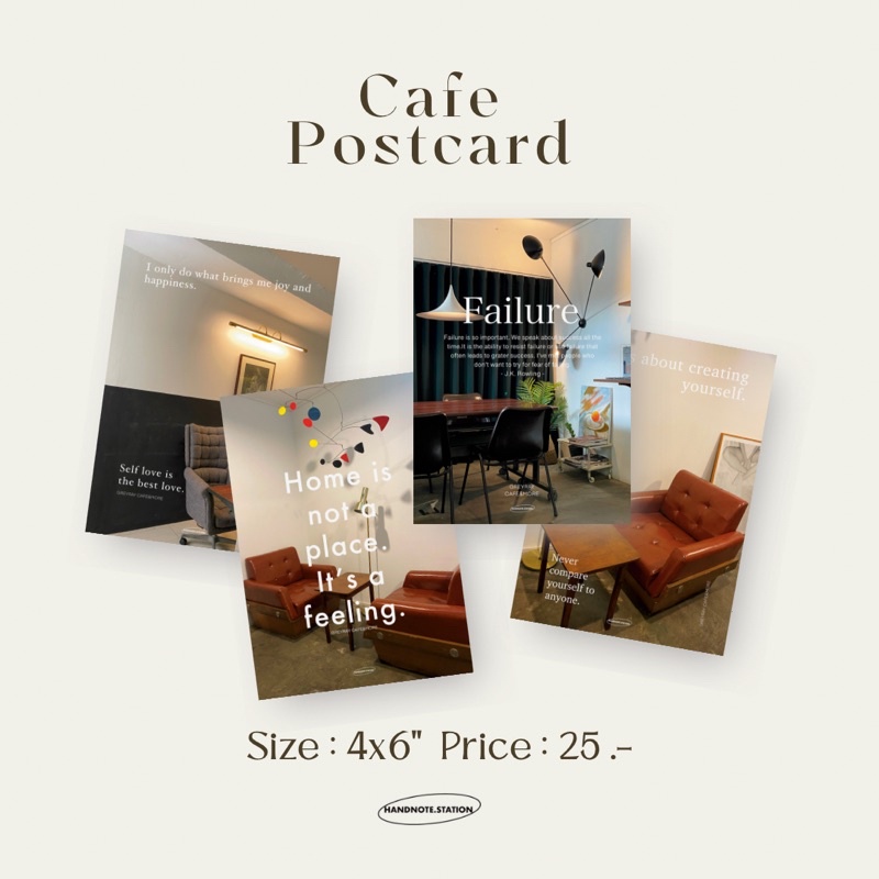 Cafe postcard โปสการ์ดคาเฟ่ | Shopee Thailand