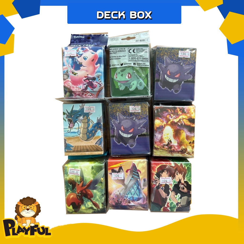 [Pokemon] Deck Box - กล่องใส่การ์ดลายโปเกมอน ของแท้ 100 | Shopee Thailand
