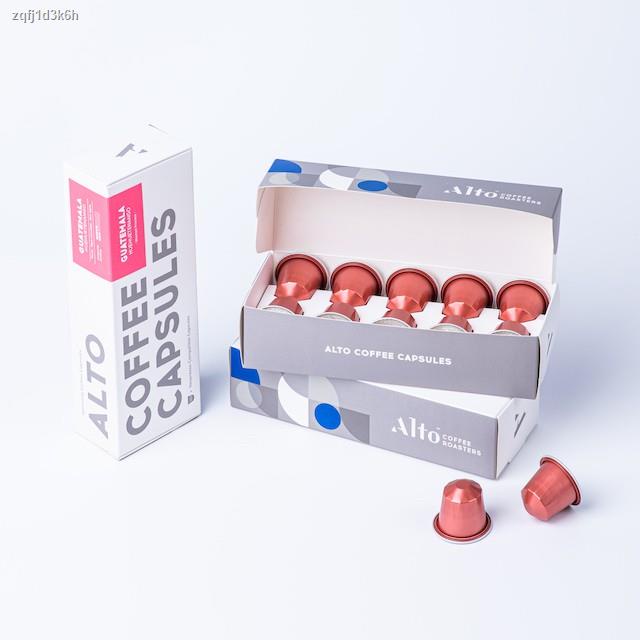 ☢ Alto Coffee กาแฟแคปซูล Guatemala กัวเตมาลา สำหรับเครื่อง Nespresso ...