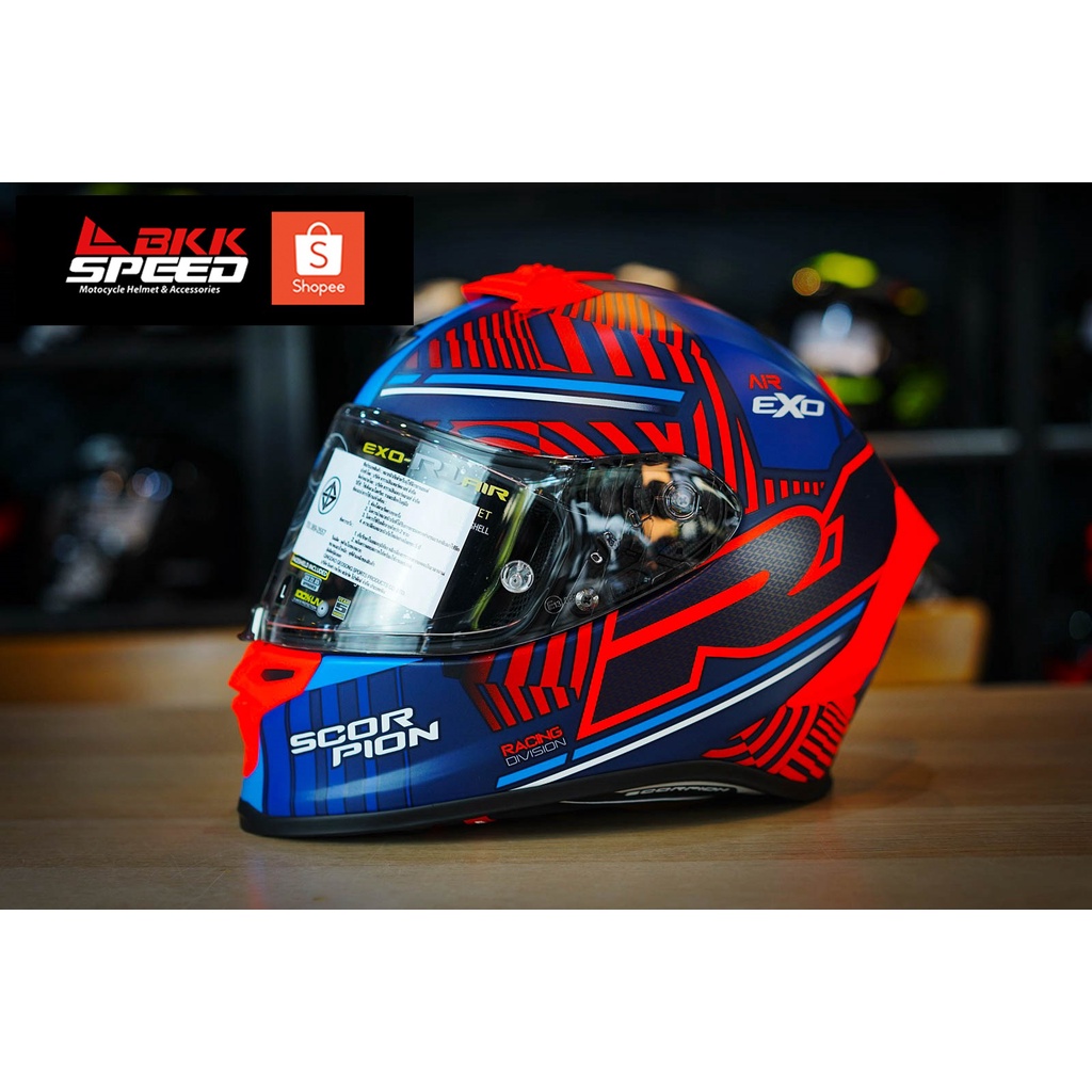 Scorpion R1 AIR Victory Matt Blue Red ลายใหม่ 2022 แถมชิวดำ | Shopee ...