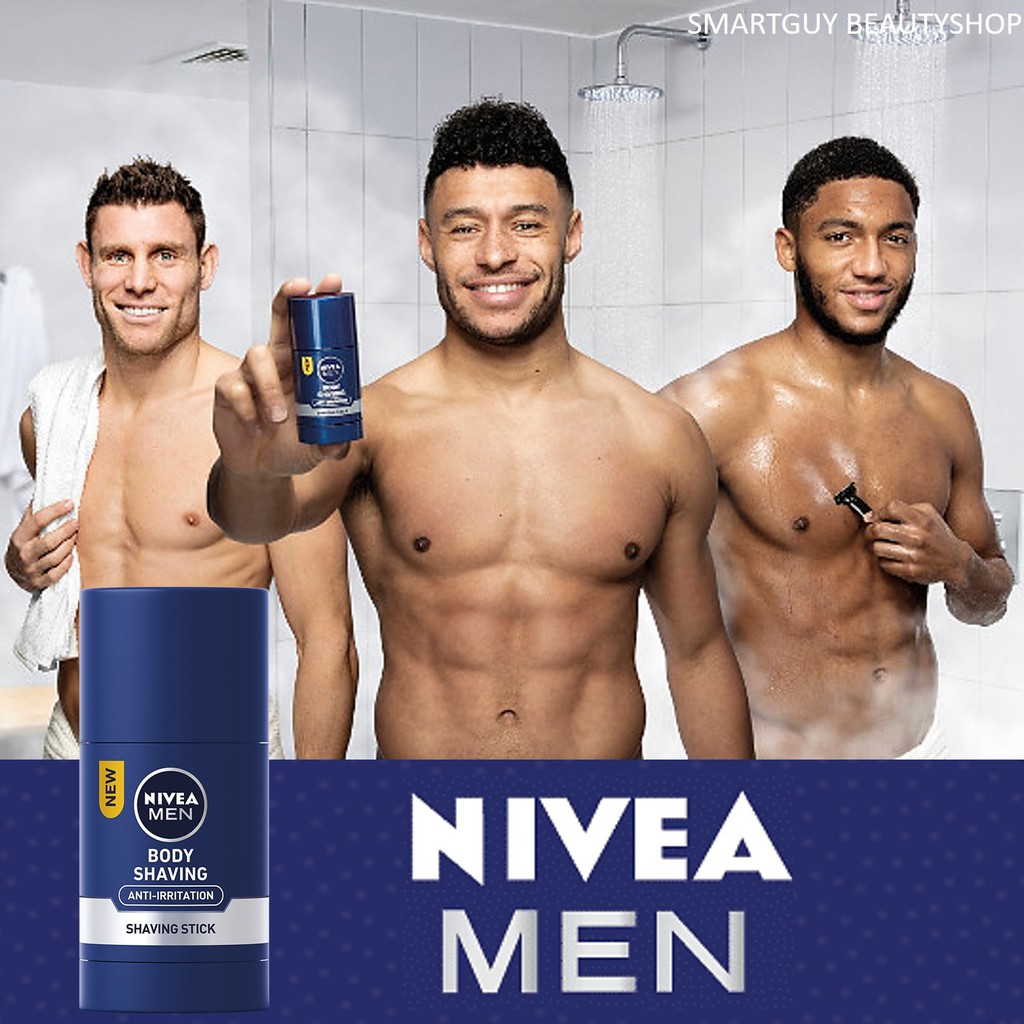 Nivea Men Body Shaving Anti-Irritation Shaving Stick 75ml ผลิตภัณฑ์ช่วย ...