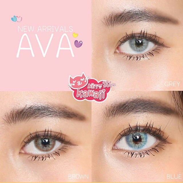 Mini Ava พร้อมส่งสายตาปกติ Gray Blue Green Dia 14.00 แนวสาย ฝ | Shopee ...