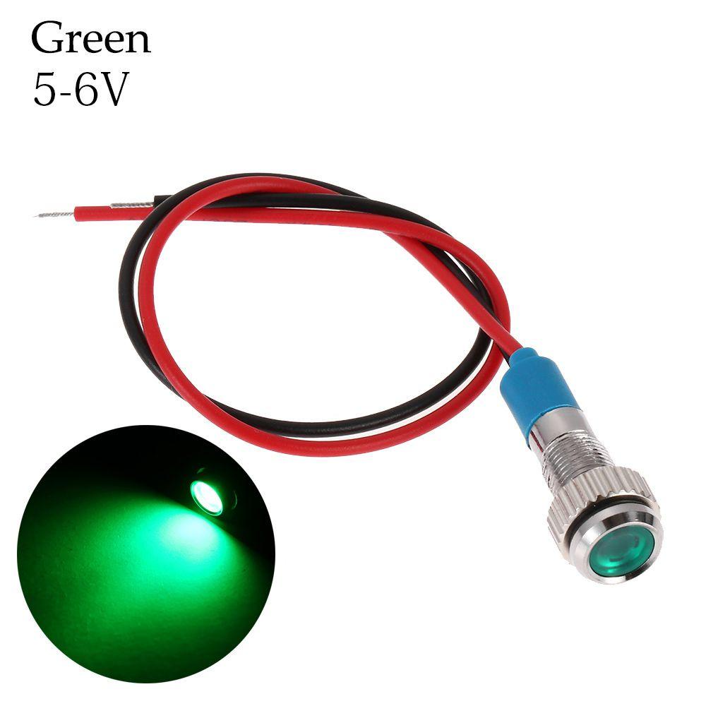 MAYSHOW 1Pc Car Truck Boat LED Metal Indicator Light Red Yellow Blue ...