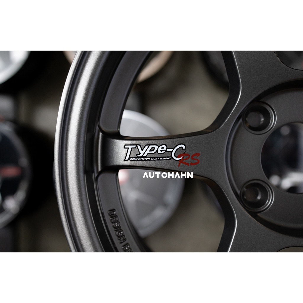 ล้อ SSR Type C RS ขอบ 15 กว้าง 7 นิ้ว ออฟ 35 4H-100 สีเทา GM งาน TK ...