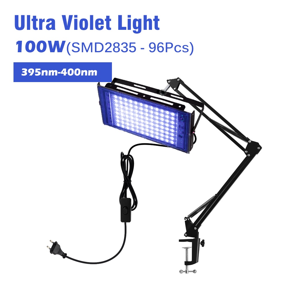 UV DJ disco light หลอดไฟ UV ไฟปลูกต้นไม้ 50W 100W 300W 395NM กันน้ำ ...
