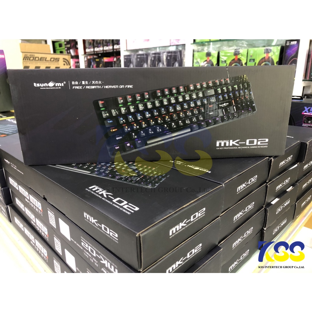Tsunami Outemu MK-02 104 Keys Mechanical Keyboard คีย์บอร์ดแมคคานิคอล ...