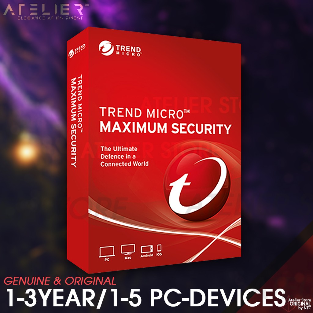 Trend Micro Maximum Security 2026 / 1-3 ปี/1-5 เครื่อง | Shopee Thailand
