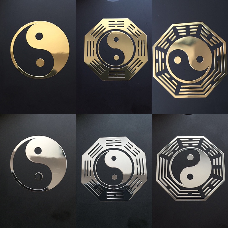 [สติ๊กเกอร์โลหะใหม่] Tai Chi Gossip Yin Yang Gossip สติ๊กเกอร์โลหะ ...