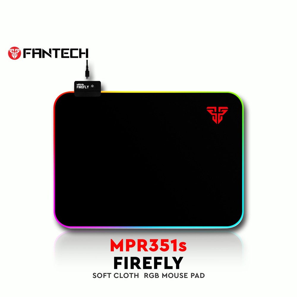 FANTECH FIREFLY MPR351S /MPR800S RGB Soft Cloth RGB Mouse Pad แผ่นรอง ...